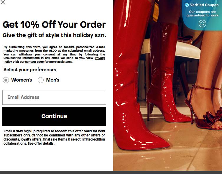 30% Off Aldo Coupons & Promo Codes - January 2025