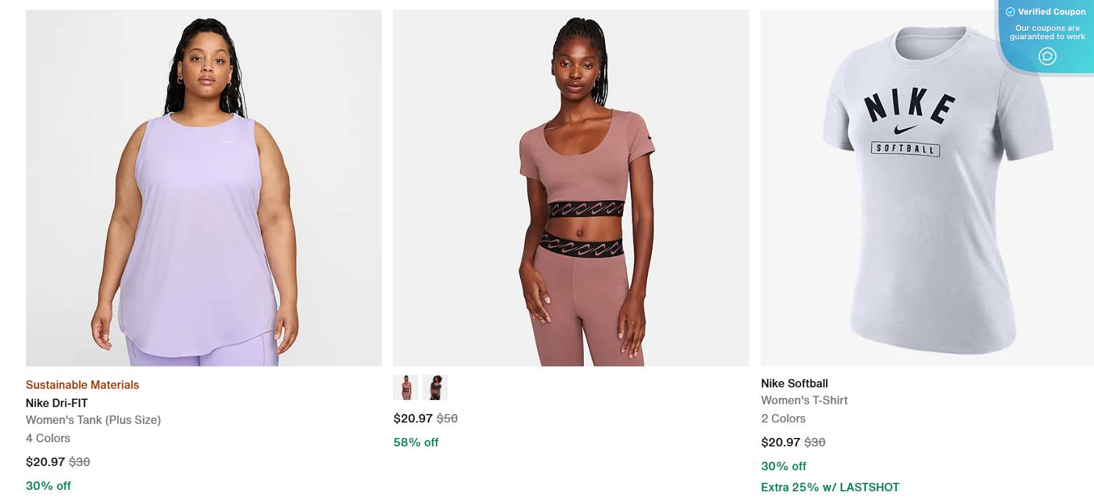 40% Off Nike Coupons & Promo Codes - January 2025