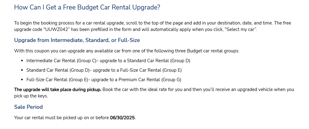 40% Off Budget Car Rental Coupons & Discount Codes - March 2025