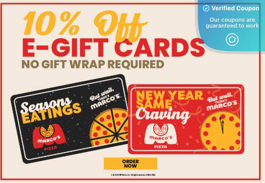 50% Off Marco's Pizza Coupons & Coupon Codes - January 2025