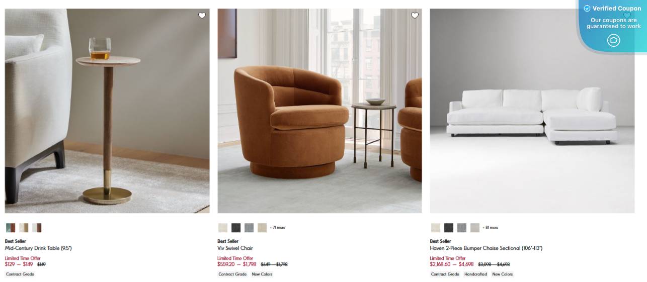 20% Off West Elm Coupons & Promo Codes - March 2025