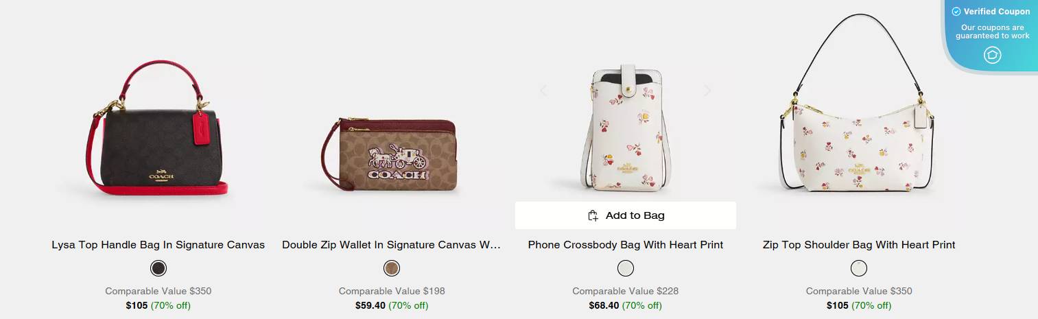 20% Off Coach Outlet Coupons & Promo Codes - January 2025