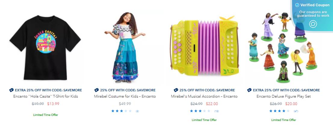 25% Off Disney Store Coupons & Promo Codes - January 2025