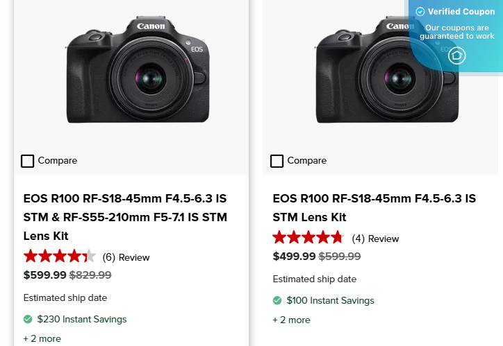 15% Off Canon Coupons & Promo Codes - January 2025