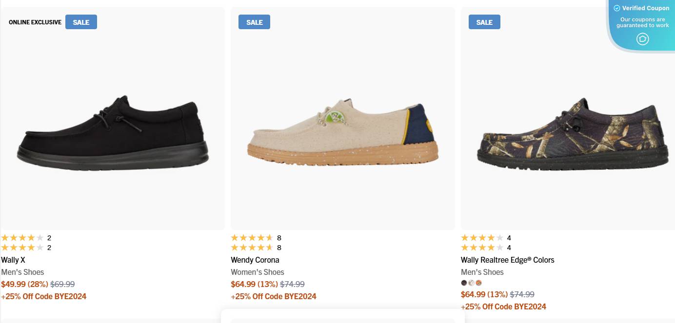 50% Off Hey Dude Coupons & Discount Codes - January 2025