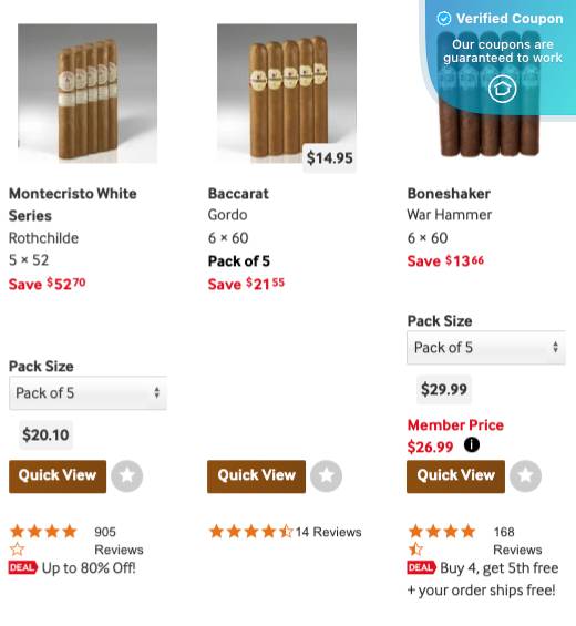 25% Off JR Cigars Coupons - January 2025