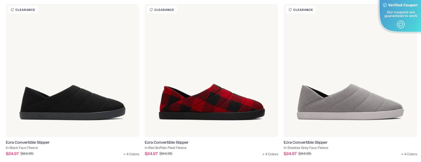 30% Off TOMS Coupons & Promo Codes - January 2025