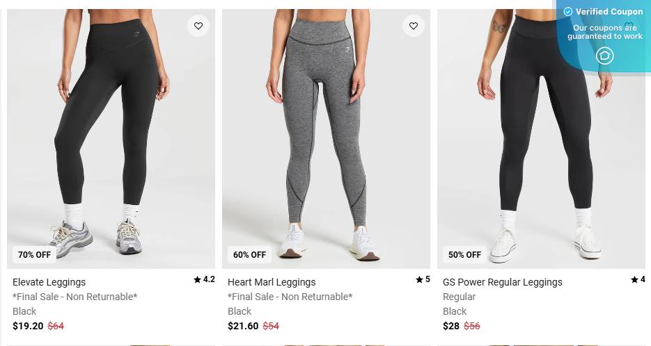 10% Off Gymshark Coupons & Discount Codes - January 2025
