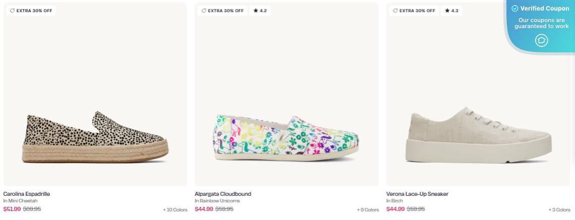 35% Off TOMS Coupons & Promo Codes - January 2025