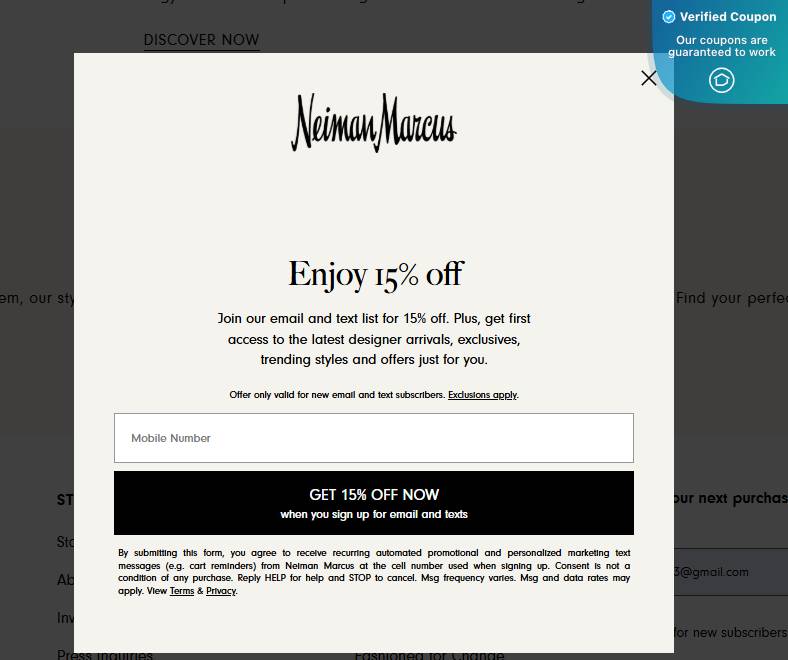 15% Off Neiman Marcus Coupons & Promo Codes - January 2025