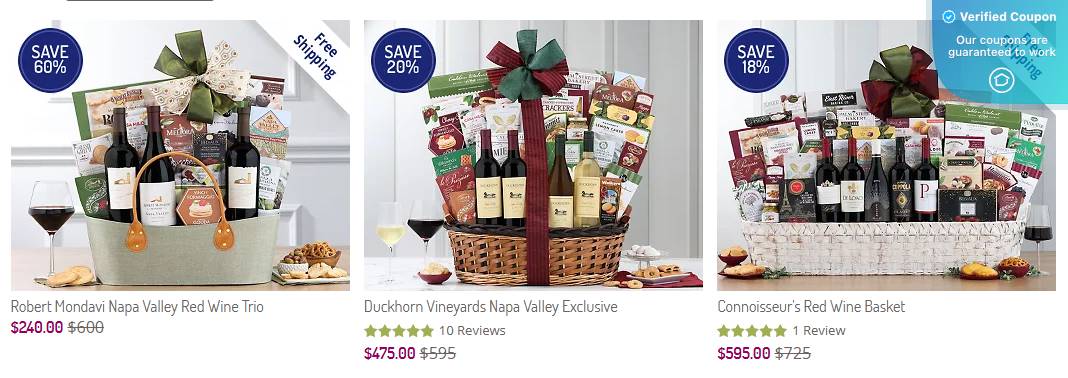 10% Off Wine Country Gift Baskets Coupons & Coupon Codes - January 2025