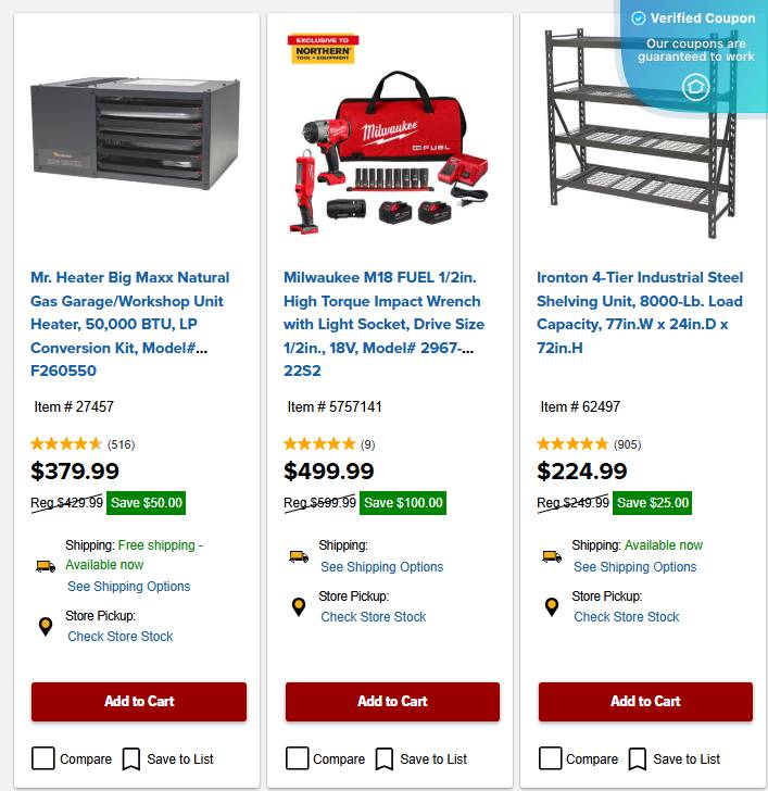 15% Off Northern Tool Coupons & Promo Codes - January 2025