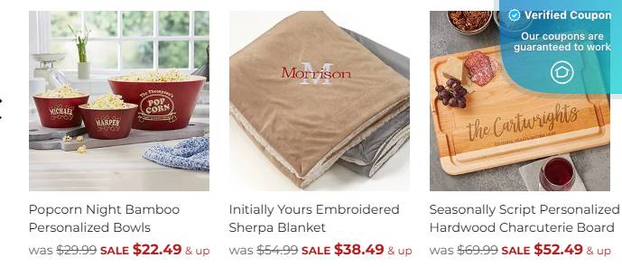 30% Off Personalization Mall Coupons & Codes - January 2025