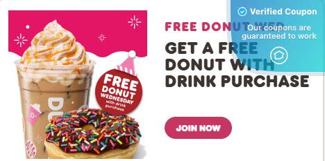Dunkin' Donuts Coupons & Deals - Save $10 in January 2025