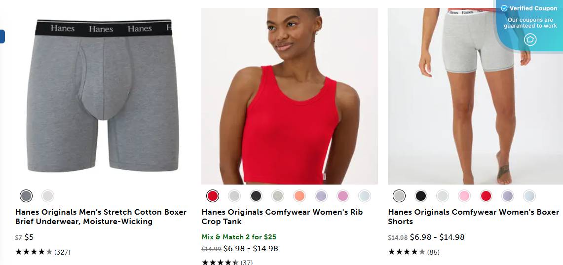 40% Off Hanes Coupons & Promo Codes - January 2025