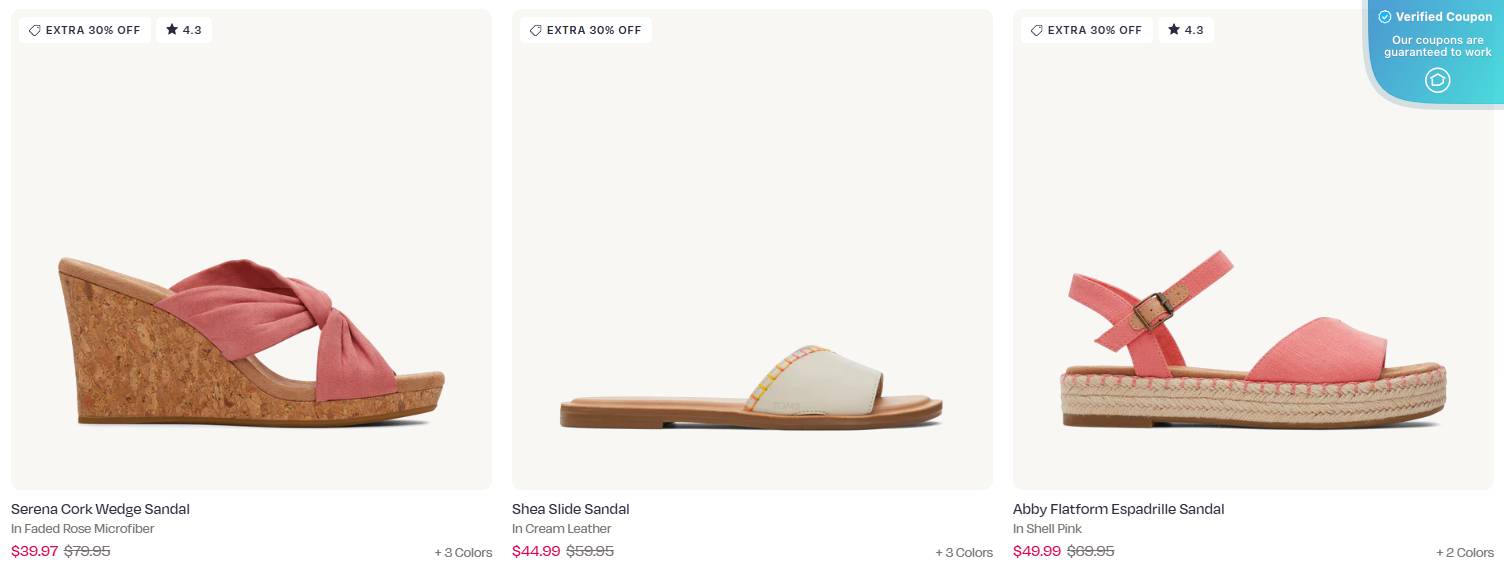 30% Off TOMS Coupons & Promo Codes - February 2025