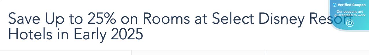 Disney World Coupons - 40% Off w/2025 Codes