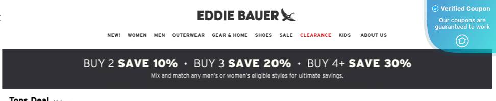 50% Off Eddie Bauer Coupons & Promo Codes - January 2025
