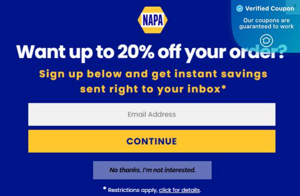 50% Off NAPA Coupons & Coupon Codes - February 2025