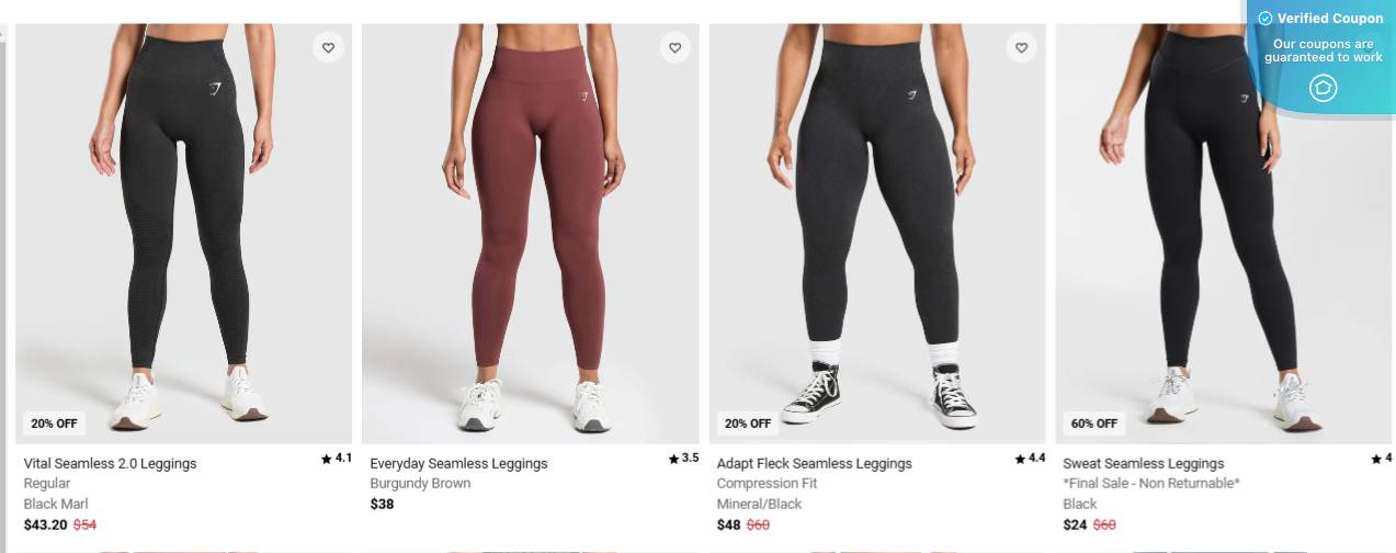 10% Off Gymshark Coupons & Discount Codes - January 2025