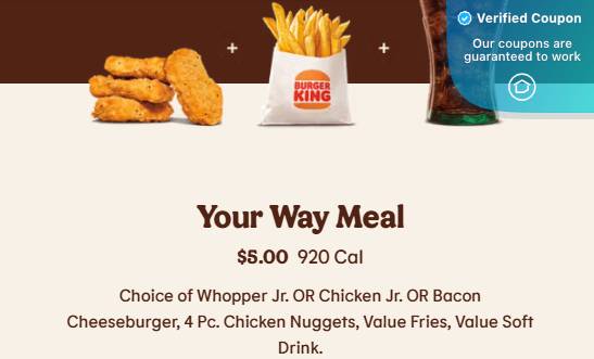Burger King Coupons & Coupon Codes: 10% Off - January 2025