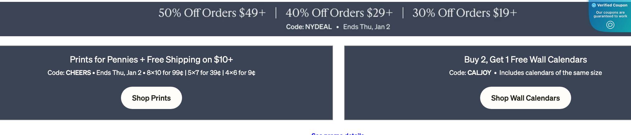 50% Off Shutterfly Coupons & Promo Codes - January 2025