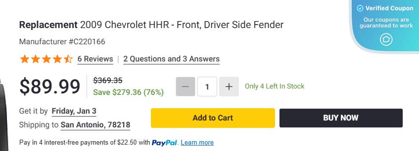 25% Off CarParts.com Coupons & Coupon Codes - January 2025