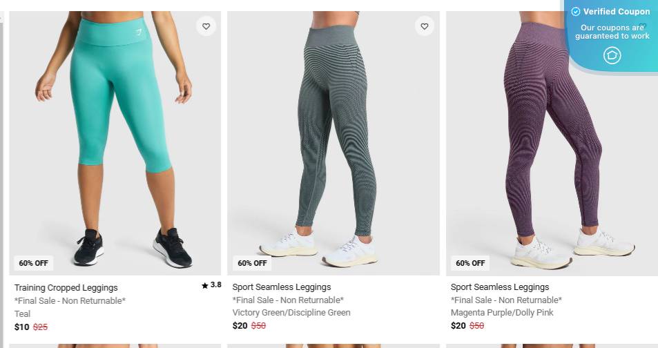 10% Off Gymshark Coupons & Discount Codes - January 2025