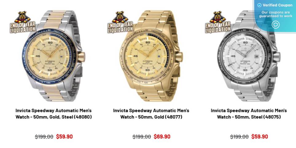 30% Off Invicta Coupons & Promo Codes - February 2025