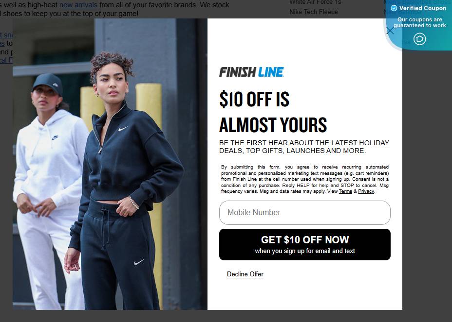 30% Off Finish Line Coupons & Coupon Codes - February 2025