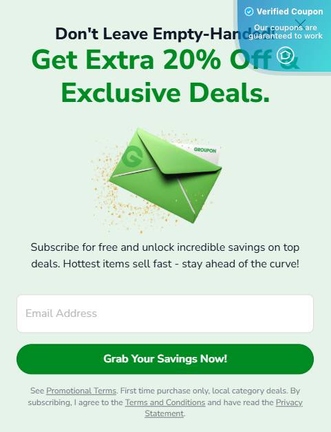 20% Off Groupon Coupons & Promo Codes - January 2025