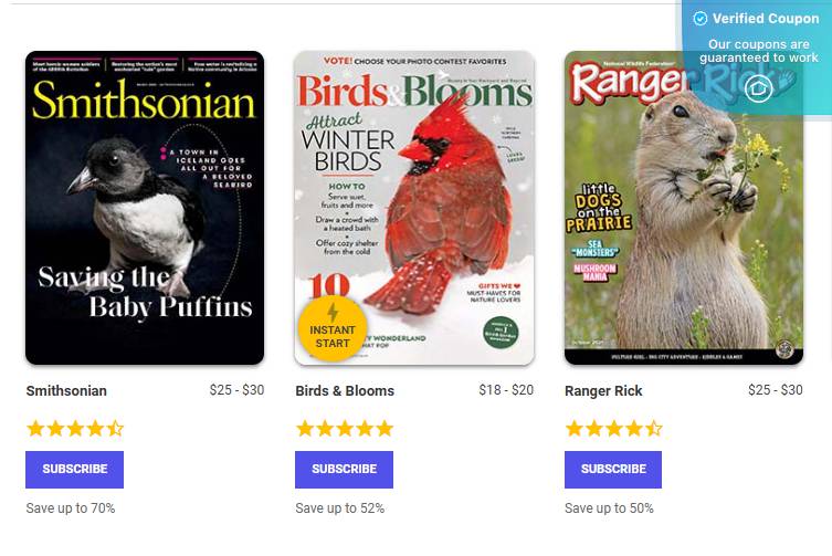 50% Off Magazines.com Coupons - February 2025