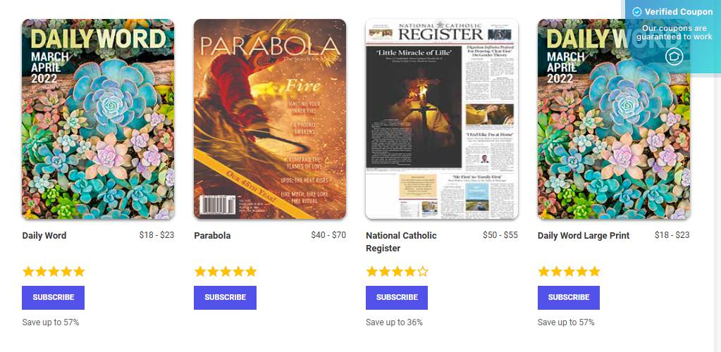 50% Off Magazines.com Coupons - February 2025