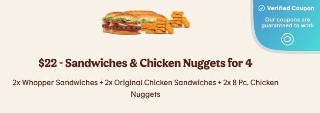 Burger King Coupons & Coupon Codes: 10% Off - January 2025