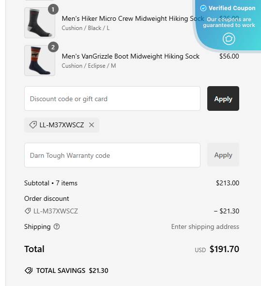 35% Off Darn Tough Coupons & Discount Codes - February 2025