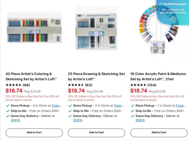 40% Off Michaels Coupons & Coupon Codes - January 2025