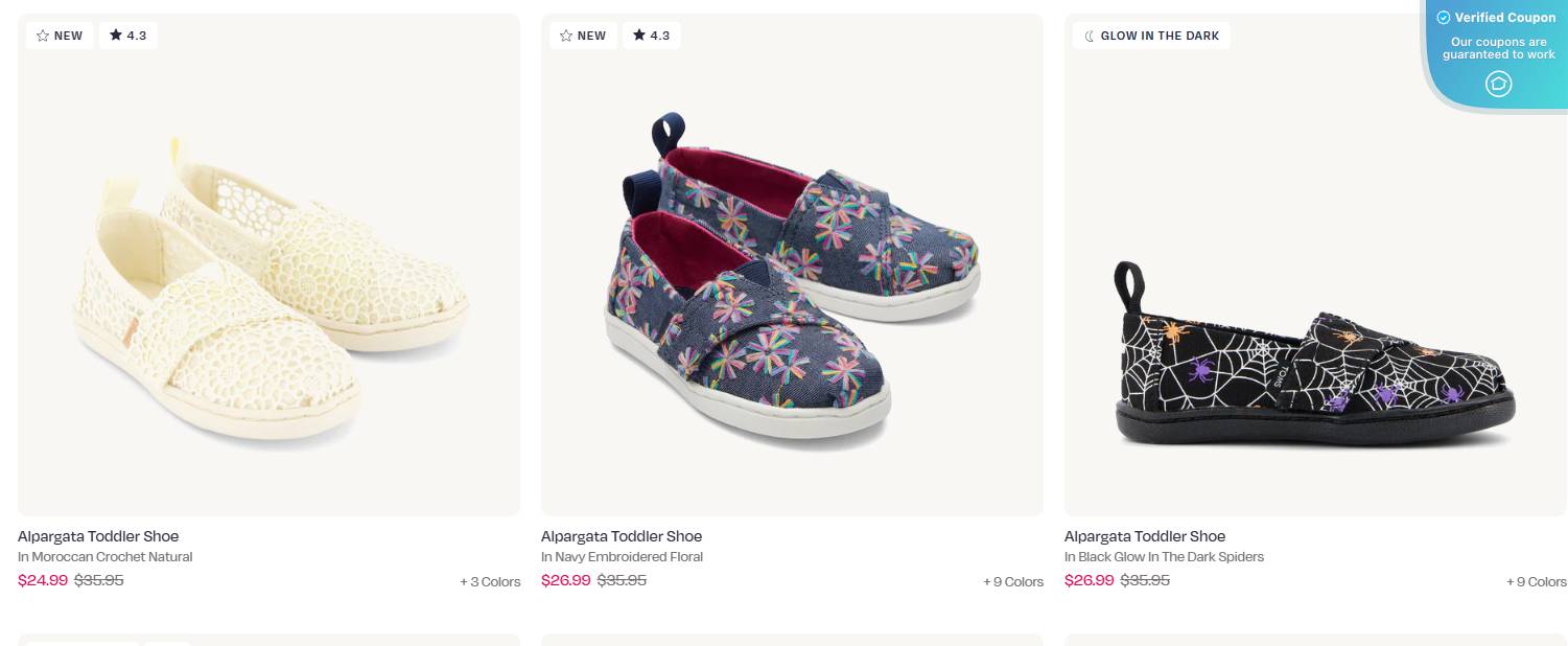 35% Off TOMS Coupons & Promo Codes - January 2025