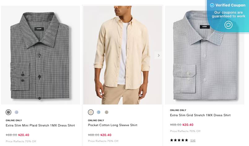 30% Off Express Coupons & Promo Codes - January 2025