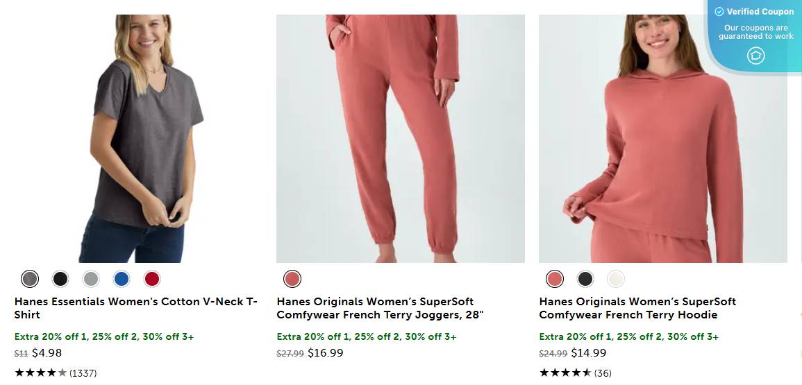 40% Off Hanes Coupons & Promo Codes - February 2025