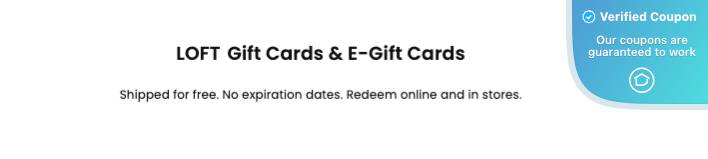 50% Off LOFT Coupons & Promo Codes - January 2025