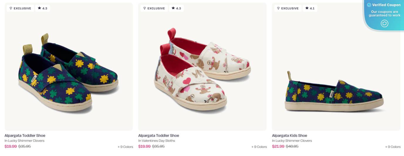 35% Off TOMS Coupons & Promo Codes - January 2025