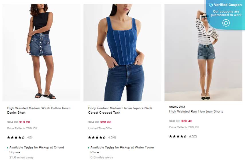 30% Off Express Coupons & Promo Codes - February 2025