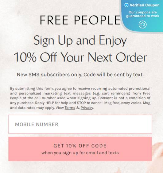 25% Off Free People Coupons & Promo Codes - February 2025