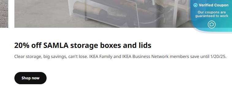 IKEA Coupons & Discount Codes: 20% Off - January 2025