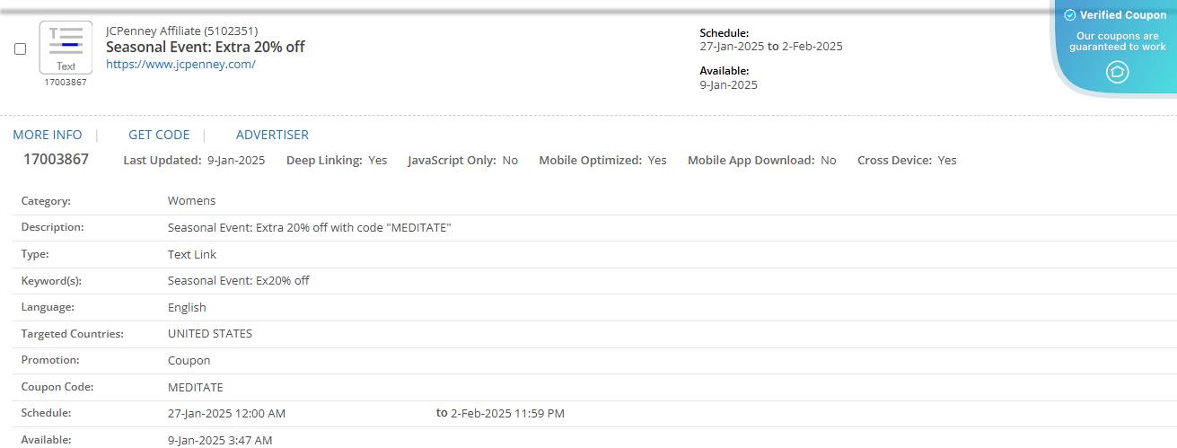 25% Off JCPenney Coupons & Coupon Codes - January 2025