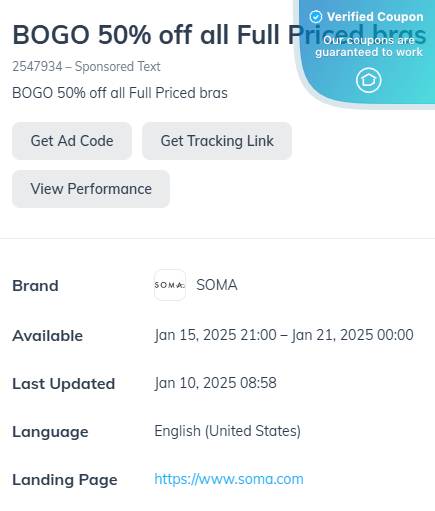 30% Off Soma Coupons & Promo Codes - January 2025