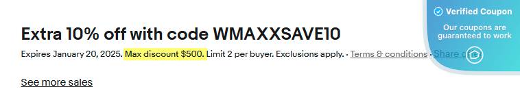 50% Off eBay Coupons & Coupon Codes - January 2025