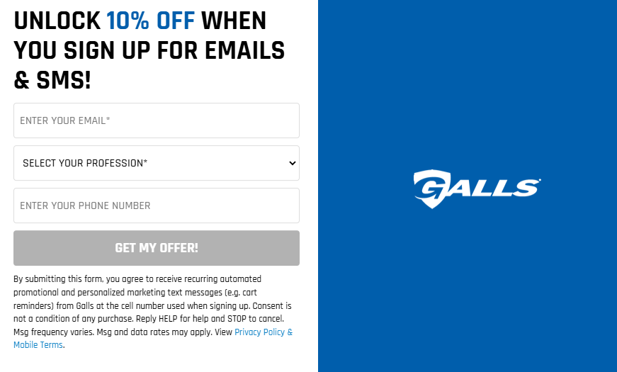 25% Off Galls Coupons & Promo Codes - February 2025