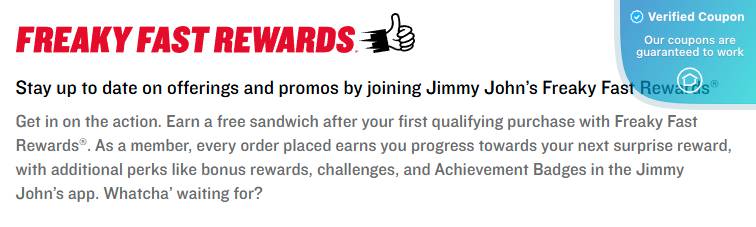 20% Off Jimmy Johns Coupons & Promo Codes - February 2025