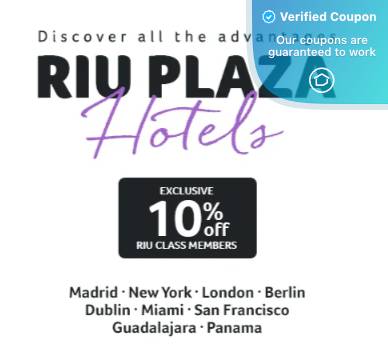 50% Off Riu Coupons & Promo Codes - January 2025